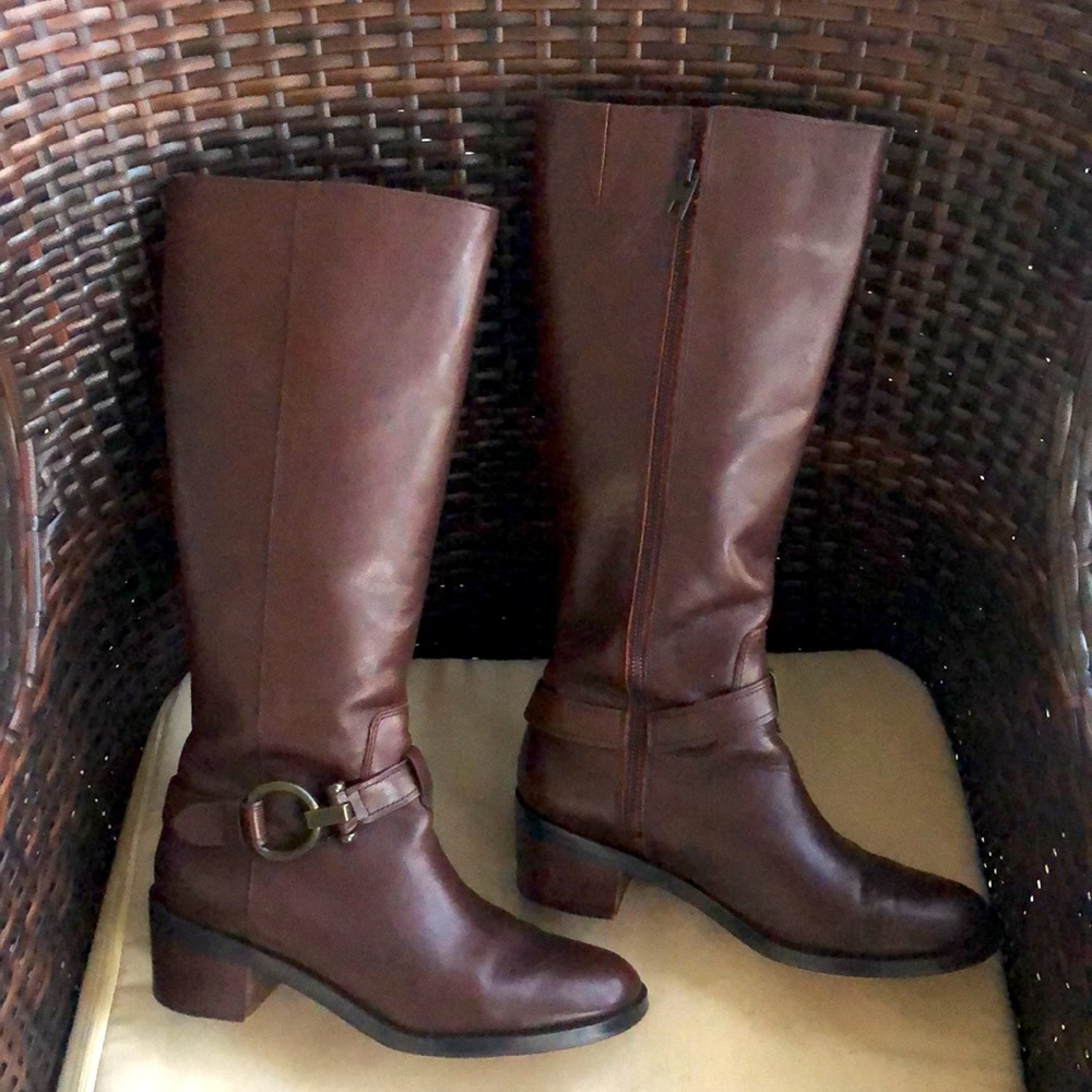 Coach Caroline Extended Calf Black Boots - Gem